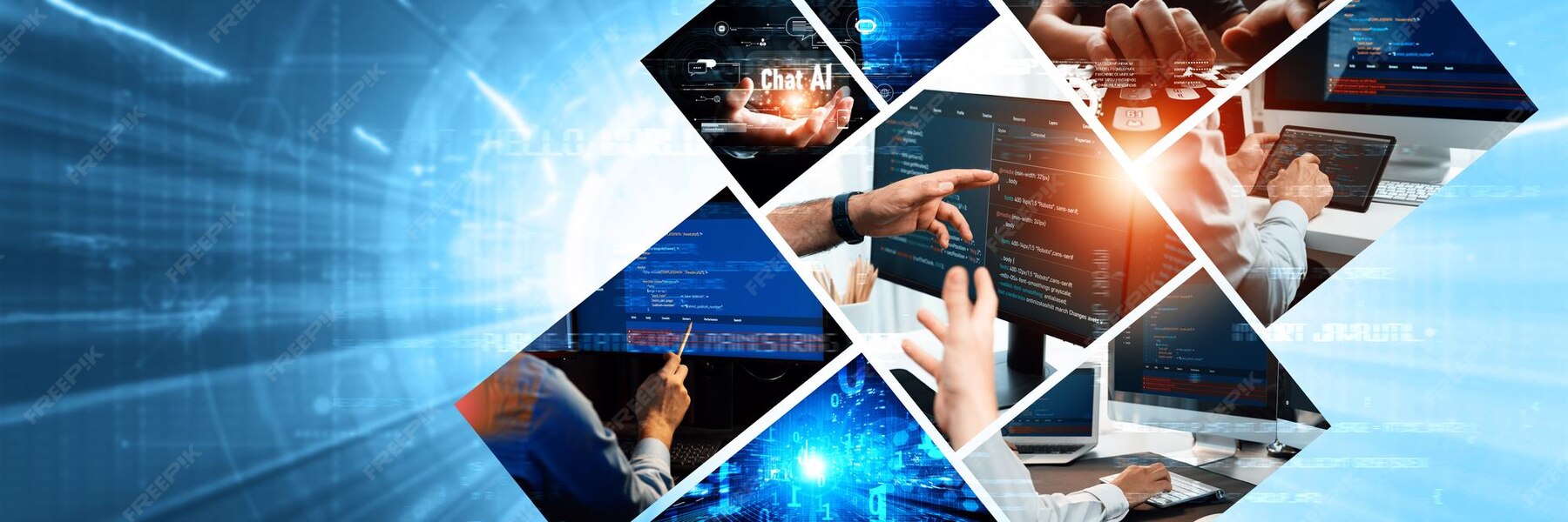 Premium Photo | Computer programming coding and AI artificial intelligence NLP data development