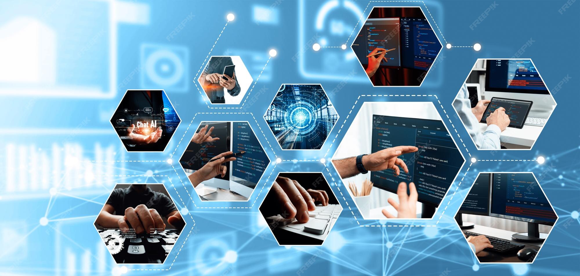 Premium Photo | Computer programming coding and AI artificial intelligence NLP data development