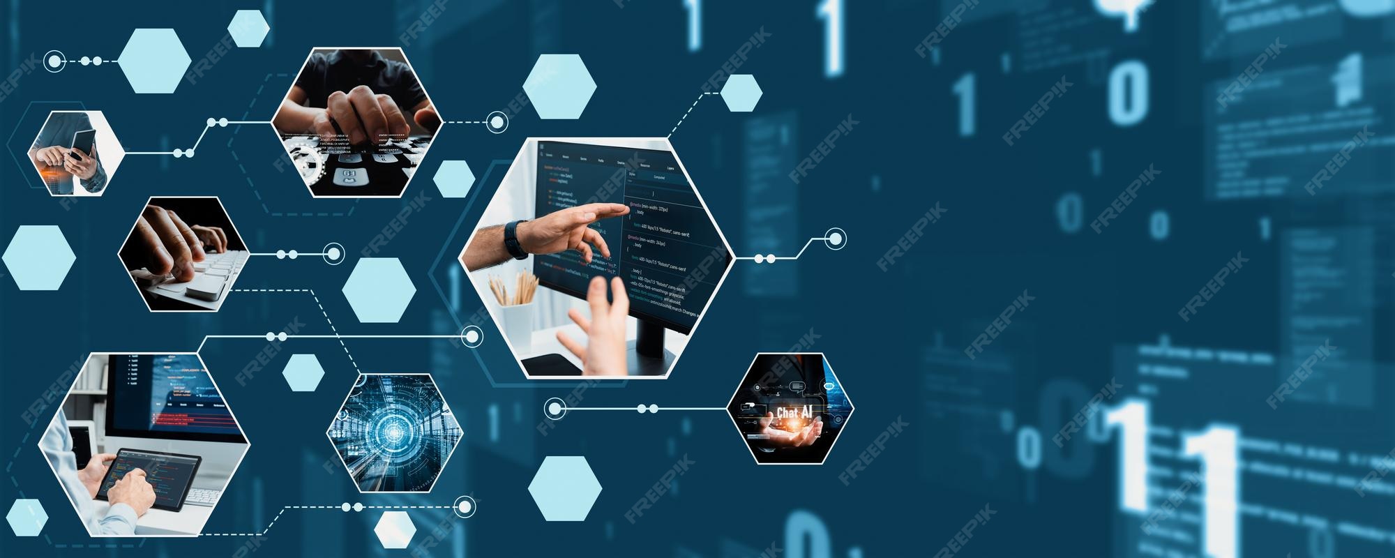 Premium Photo | Computer programming coding and AI artificial intelligence NLP data development