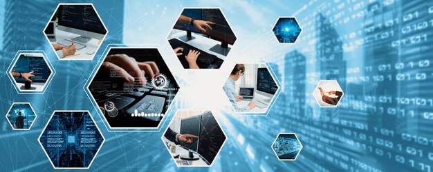 Premium Photo | Computer programming coding and AI artificial ...