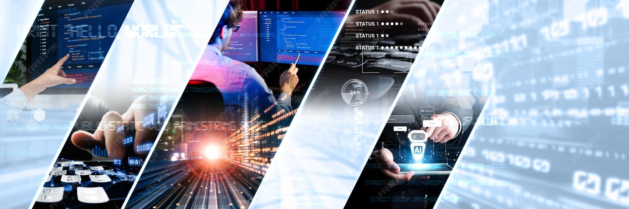 Premium Photo Computer Programming Coding And Ai Artificial Intelligence Nlp Data Development