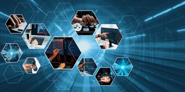 Premium Photo | Computer programming coding and ai artificial ...