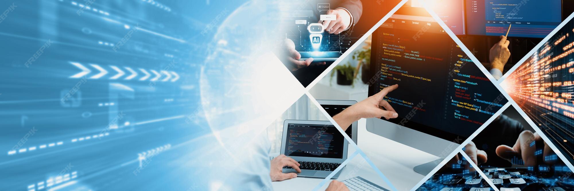 Premium Photo | Computer programming coding and ai artificial ...