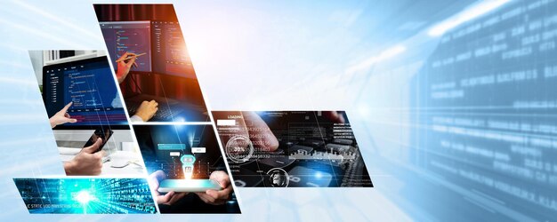 Premium Photo | Computer programming coding and ai artificial ...