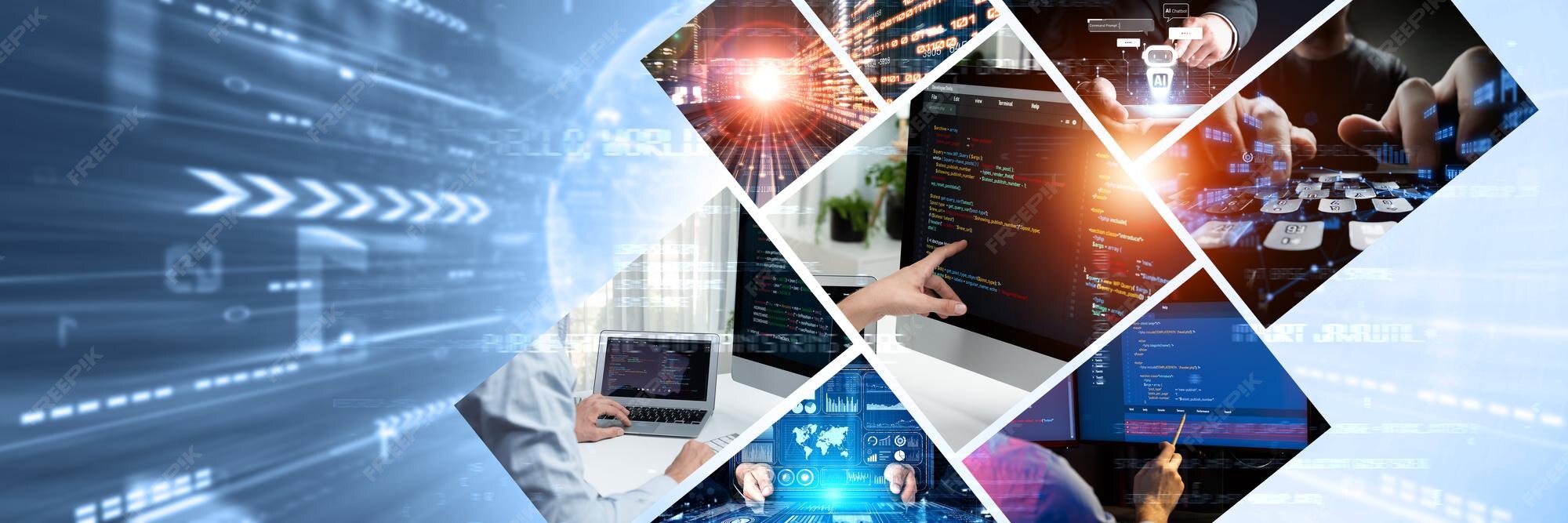 Premium Photo | Computer programming coding and ai artificial intelligence nlp data development