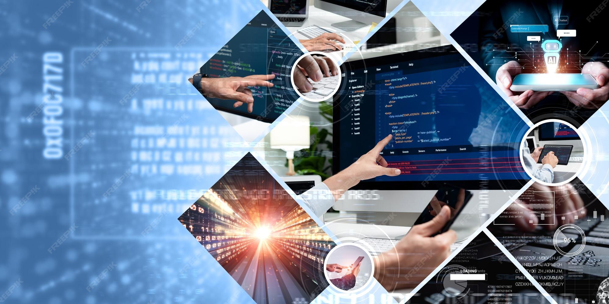 Premium Photo | Computer programming coding and ai artificial intelligence nlp data development