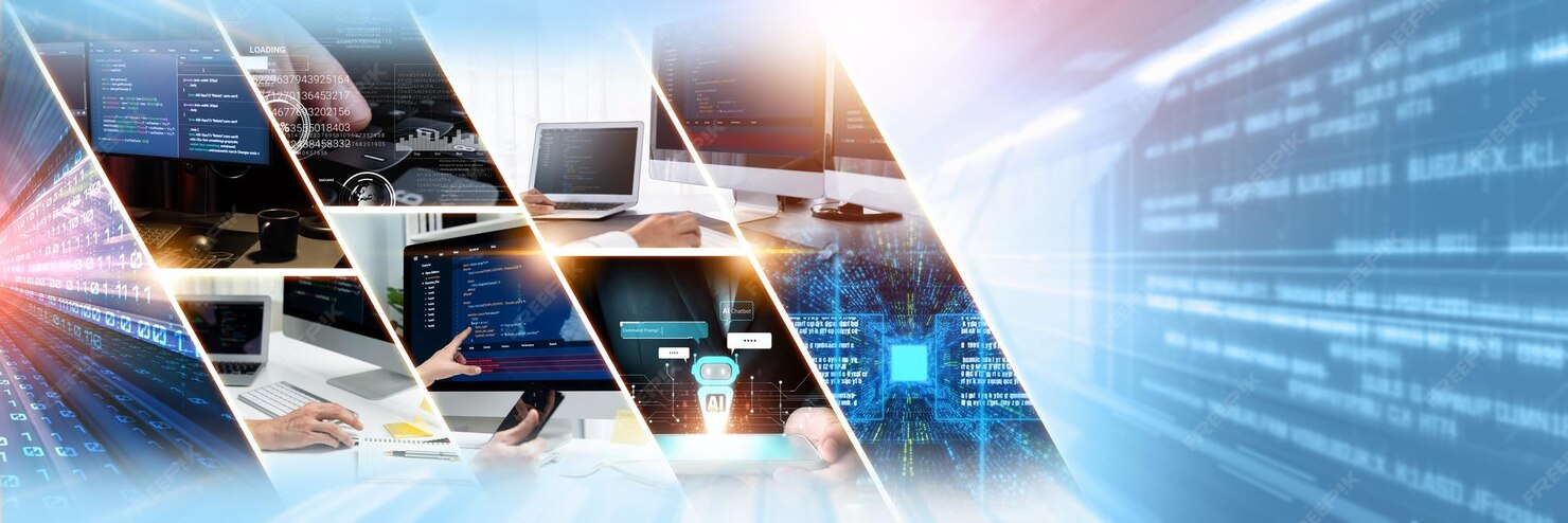 Premium Photo | Computer programming coding and ai artificial ...