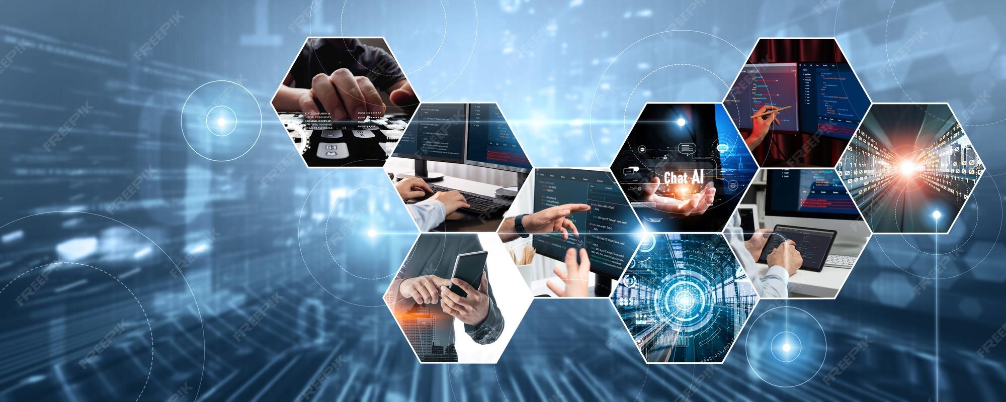 Premium Photo | Computer programming coding and ai artificial ...