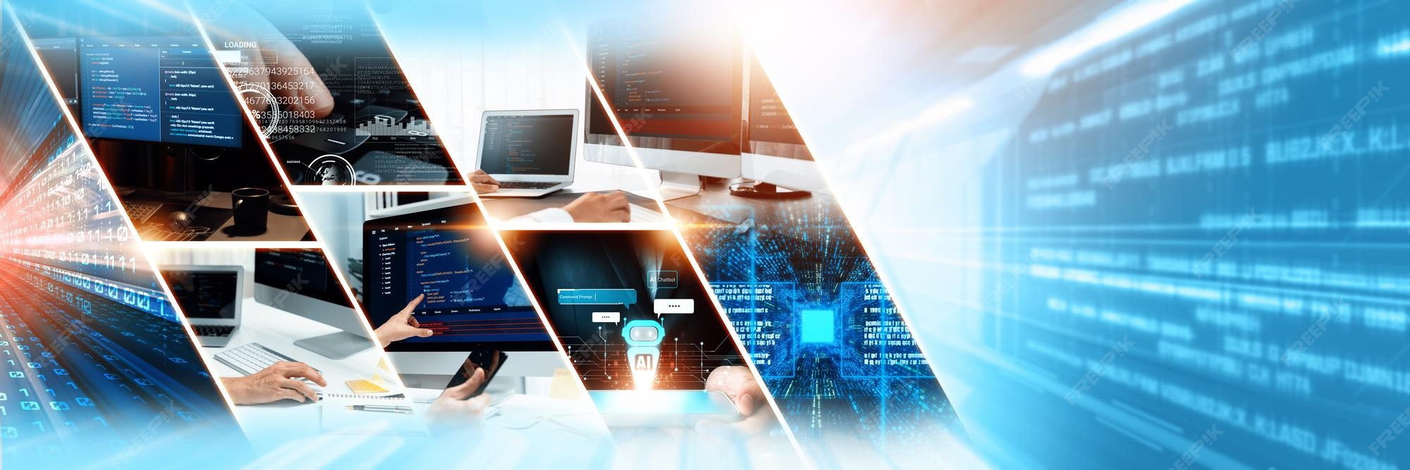 Premium Photo | Computer programming coding and ai artificial ...