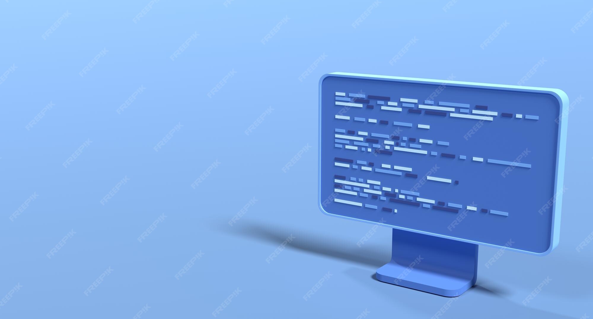 Premium Photo Computer Programming Or Developing Software 3d