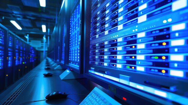 Computer screen showing encrypted database access | Premium AI ... Computer screen showing encrypted database access | Premium AI ...