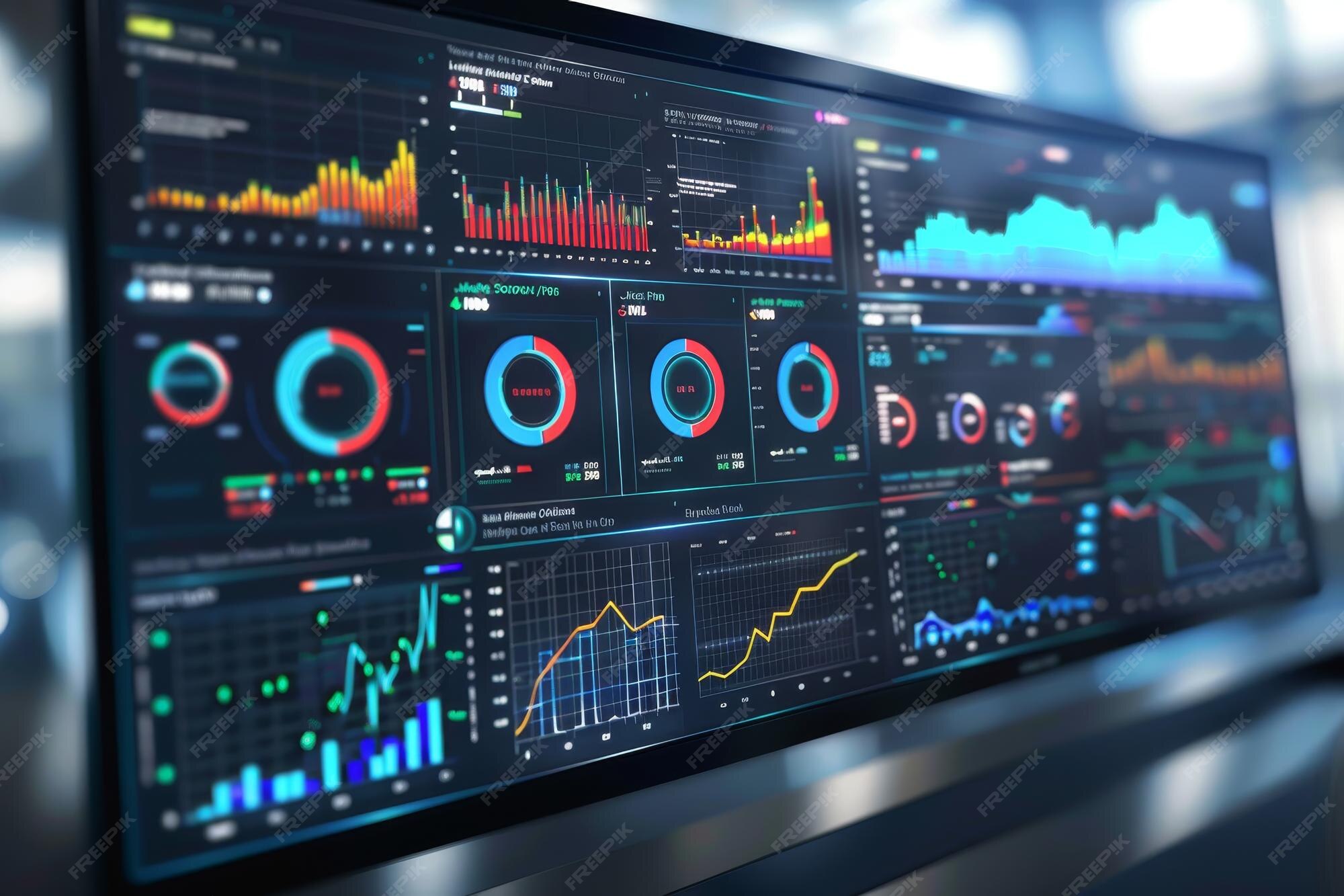 A computer screen showing an extensive amount of data related to ...