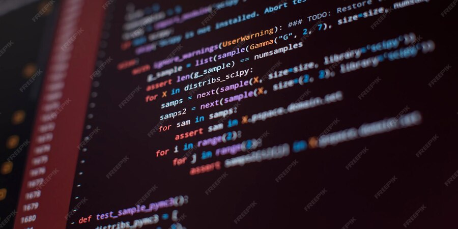 Premium Photo Computer Script Mobile App Developer Programmer Developer