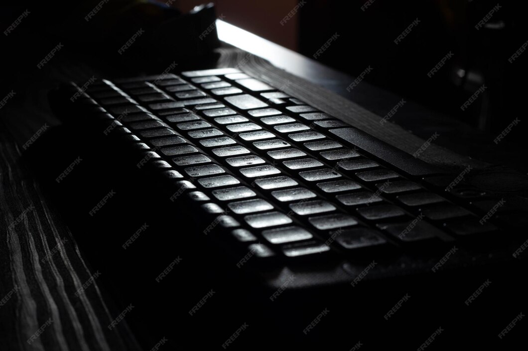 Premium Photo | Computer wireless keyboard with control function and ...