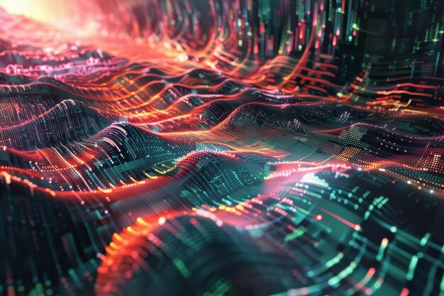 Premium Photo | Computergenerated colorful lines symbolizing data ... Premium Photo | Computergenerated colorful lines symbolizing data ...
