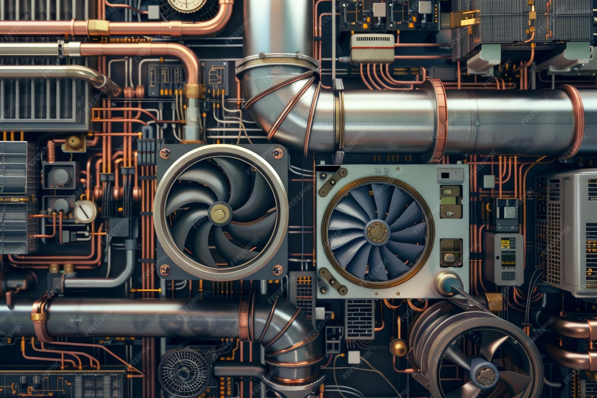 Computergenerated visualization of a complex computer system showcasing ...