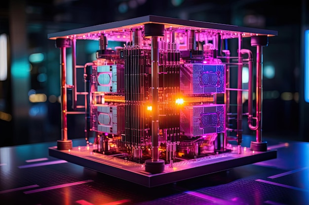 Premium AI Image | Computing and quantum technology Generative AI Premium AI Image | Computing and quantum technology Generative AI