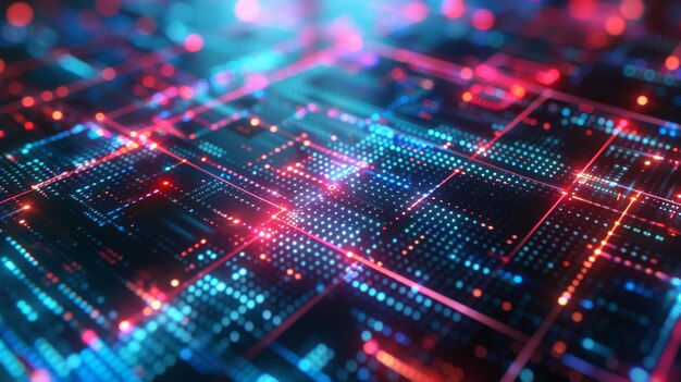 Premium Photo | Computing in quantum technology Light signal processing optical cpu Quantum ...