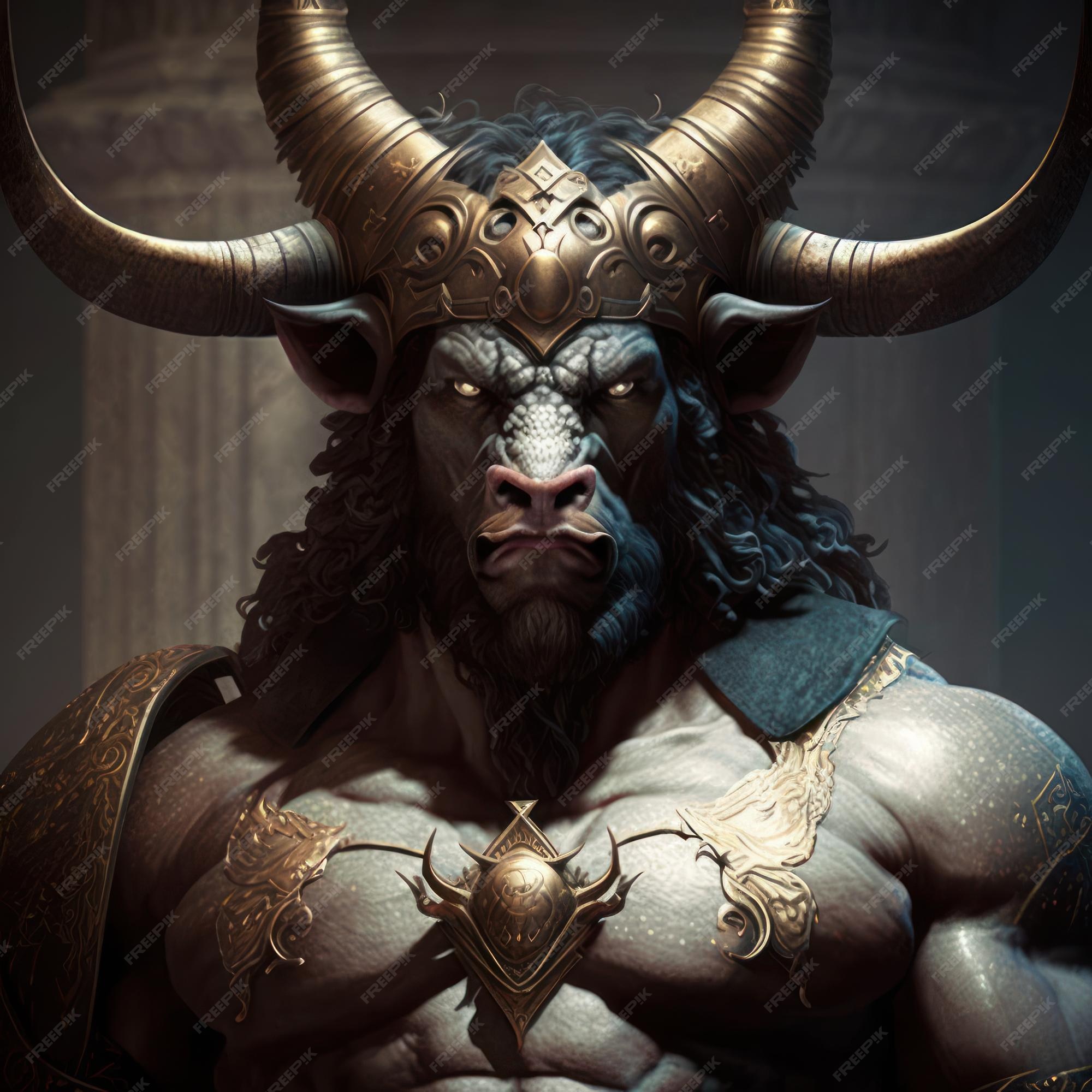 Premium Photo | Concept art illustration of minotaur from greek mythology Premium Photo | Concept art illustration of minotaur from greek mythology