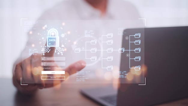 Premium Photo Concept Of Cyber Security Information Security And Encryption Secure Access To