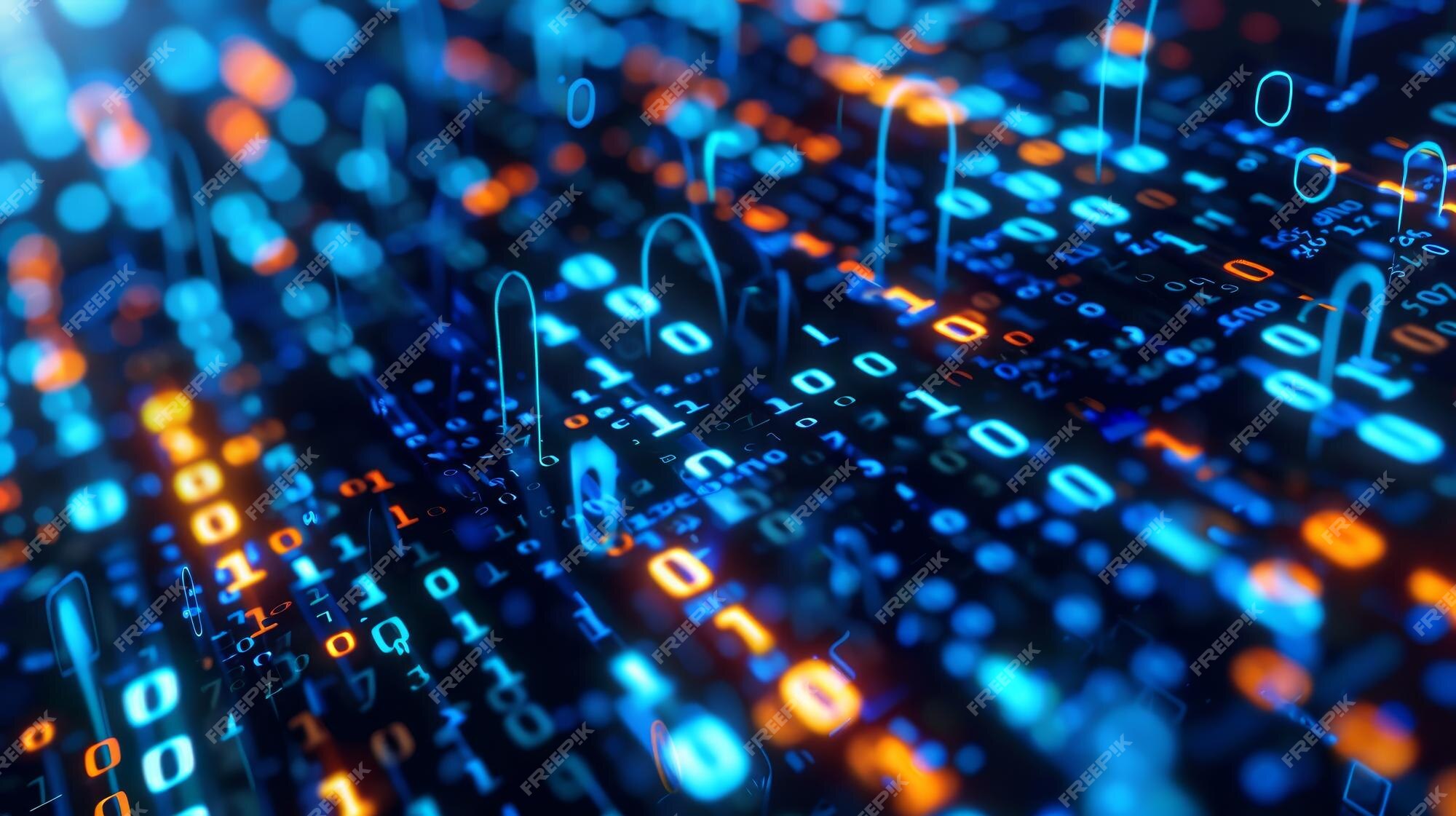 Premium Photo Concept Of Digital Transformation Engineering Of Systems Binary Code Programming