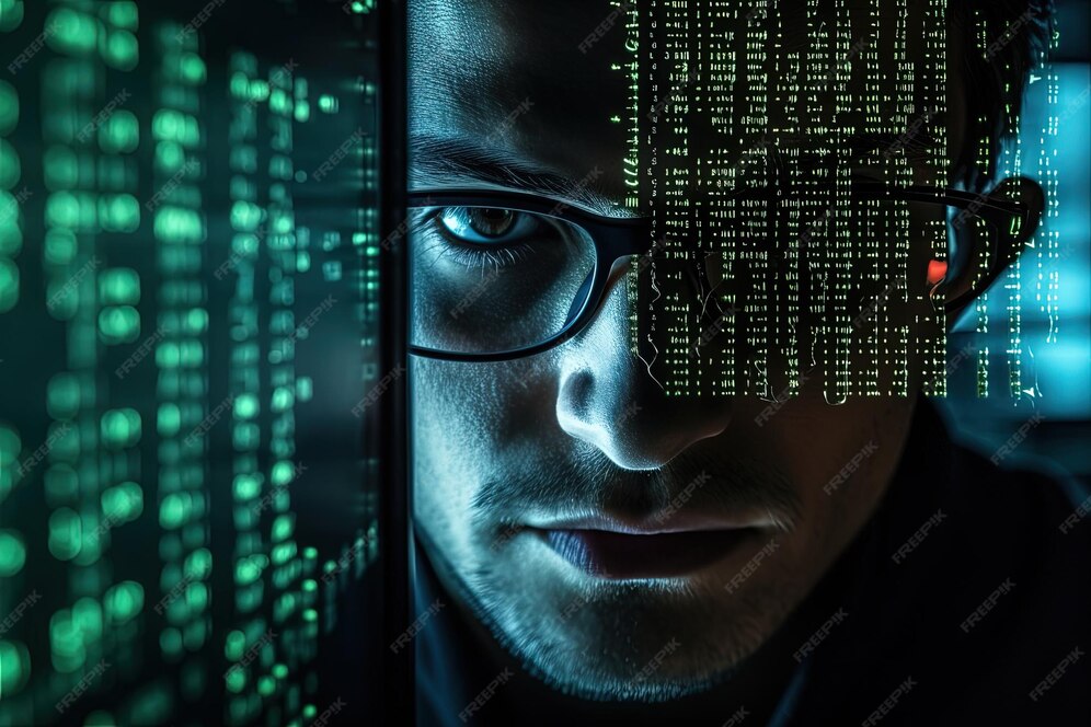 Premium AI Image | The concept of modern computer technology and ...