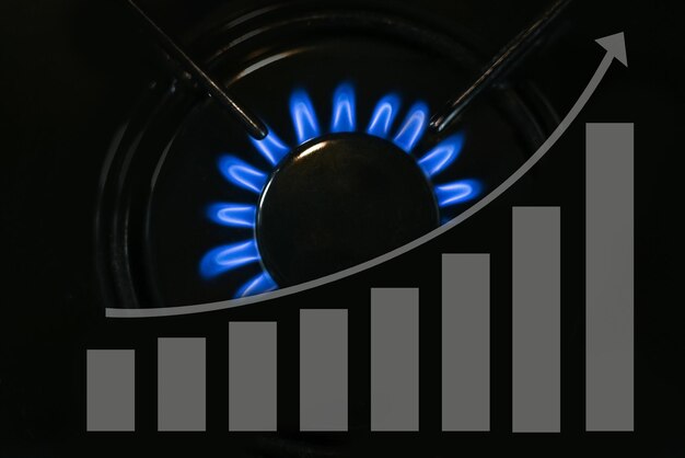 Premium Photo | Concept of rising house costs increase in gas prices ... Premium Photo | Concept of rising house costs increase in gas prices ...