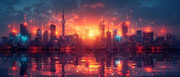 Premium Photo | The concept of smart cities is based on the Internet of ... Premium Photo | The concept of smart cities is based on the Internet of ...