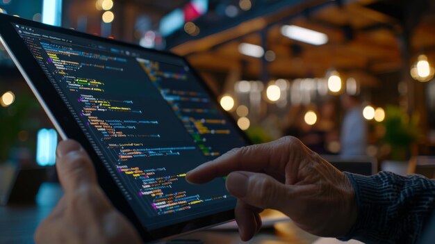 Premium Photo | The concept of software development IoT internet of things and IoT technologies ...