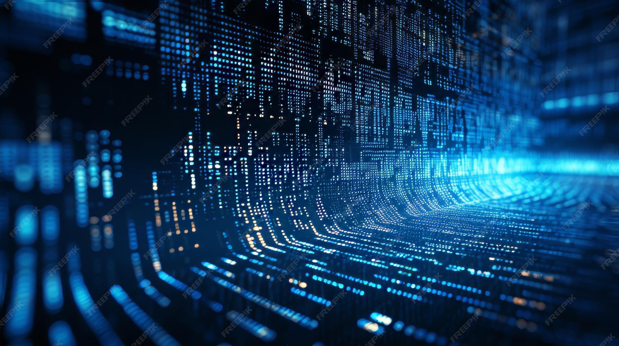 Premium Photo | Concepts of digital transformation System engineering Binary code Programming