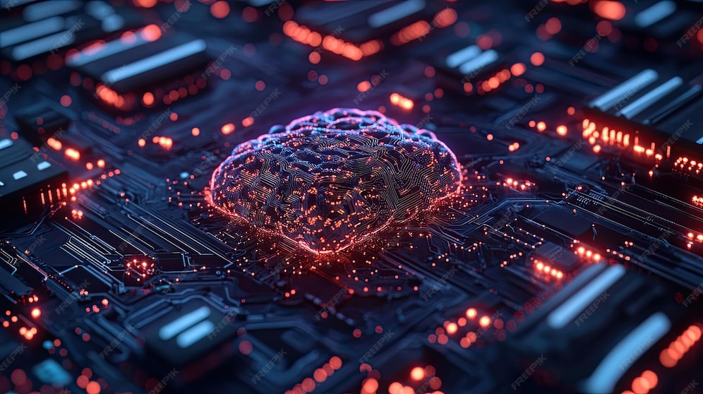 Conceptual AI Algorithms Visualization of AI algorithms processing data ...