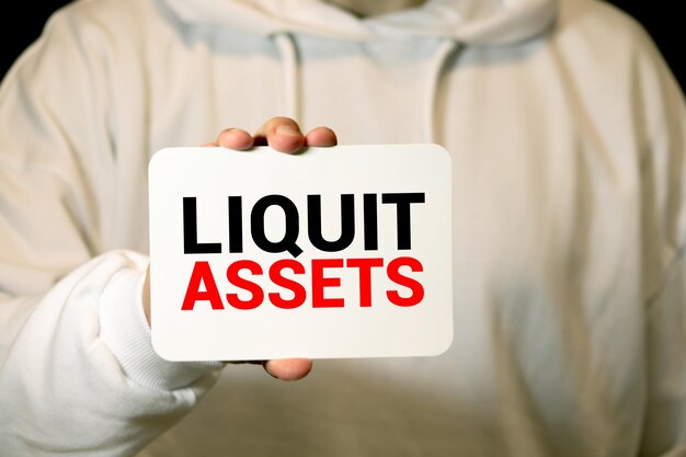 Premium Photo | Conceptual hand writing showing Liquid Assets Premium Photo | Conceptual hand writing showing Liquid Assets