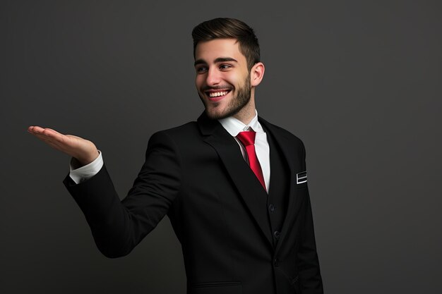 Premium Photo | Confident Businessman Pointing Directing Attention ... Premium Photo | Confident Businessman Pointing Directing Attention ...