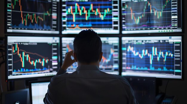Premium Photo | Confident stock trader analyzing graphs and charts on ... Premium Photo | Confident stock trader analyzing graphs and charts on ...
