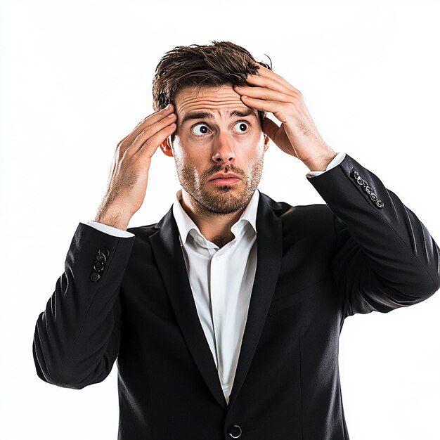 Confused business man | Premium AI-generated image Confused business man | Premium AI-generated image