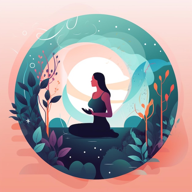 Premium AI Image | connect with your inner self and find peace Premium AI Image | connect with your inner self and find peace