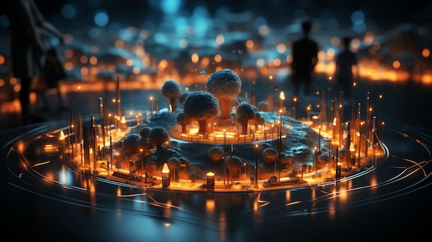 Premium AI Image | Connecting People through Networking Premium AI Image | Connecting People through Networking