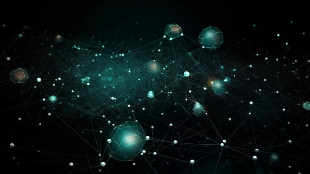 Premium AI Image | A constellation of glowing dots connected by lines ... Premium AI Image | A constellation of glowing dots connected by lines ...