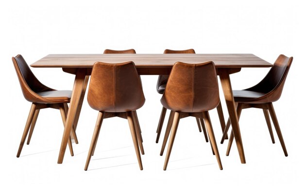 Premium Photo | Contemporary Dining Scandinavian Table and Chairs ... Premium Photo | Contemporary Dining Scandinavian Table and Chairs ...