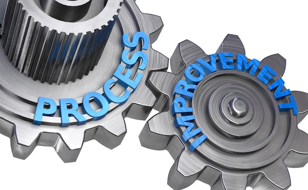 Premium Photo | Continuous improvement and streamlining process with ... Premium Photo | Continuous improvement and streamlining process with ...