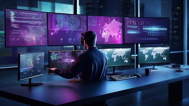 Premium AI Image | Continuous monitoring threat intelligence gathering ... Premium AI Image | Continuous monitoring threat intelligence gathering ...