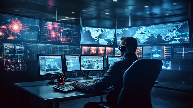 Premium AI Image | Continuous monitoring threat intelligence gathering ... Premium AI Image | Continuous monitoring threat intelligence gathering ...