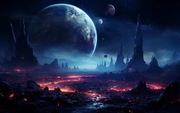 Premium AI Image | Cosmic Landscapes for Space Exploration Wallpaper ... Premium AI Image | Cosmic Landscapes for Space Exploration Wallpaper ...