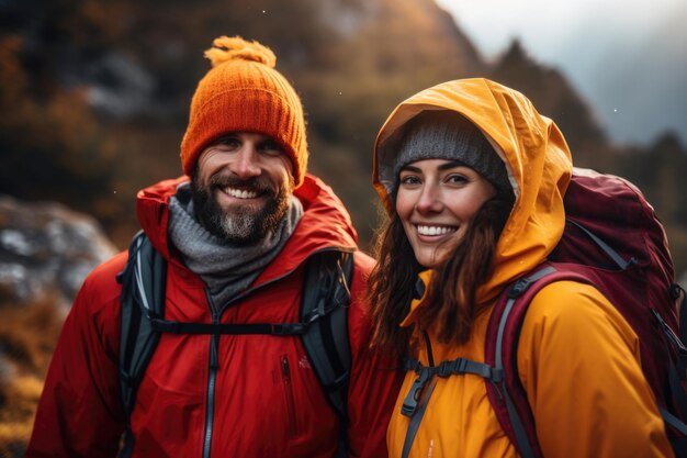 Premium AI Image | couple embark on outdoor adventures Premium AI Image | couple embark on outdoor adventures