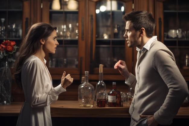 Premium Ai Image Couple Fight Involved In Toxic Relationship Blaming