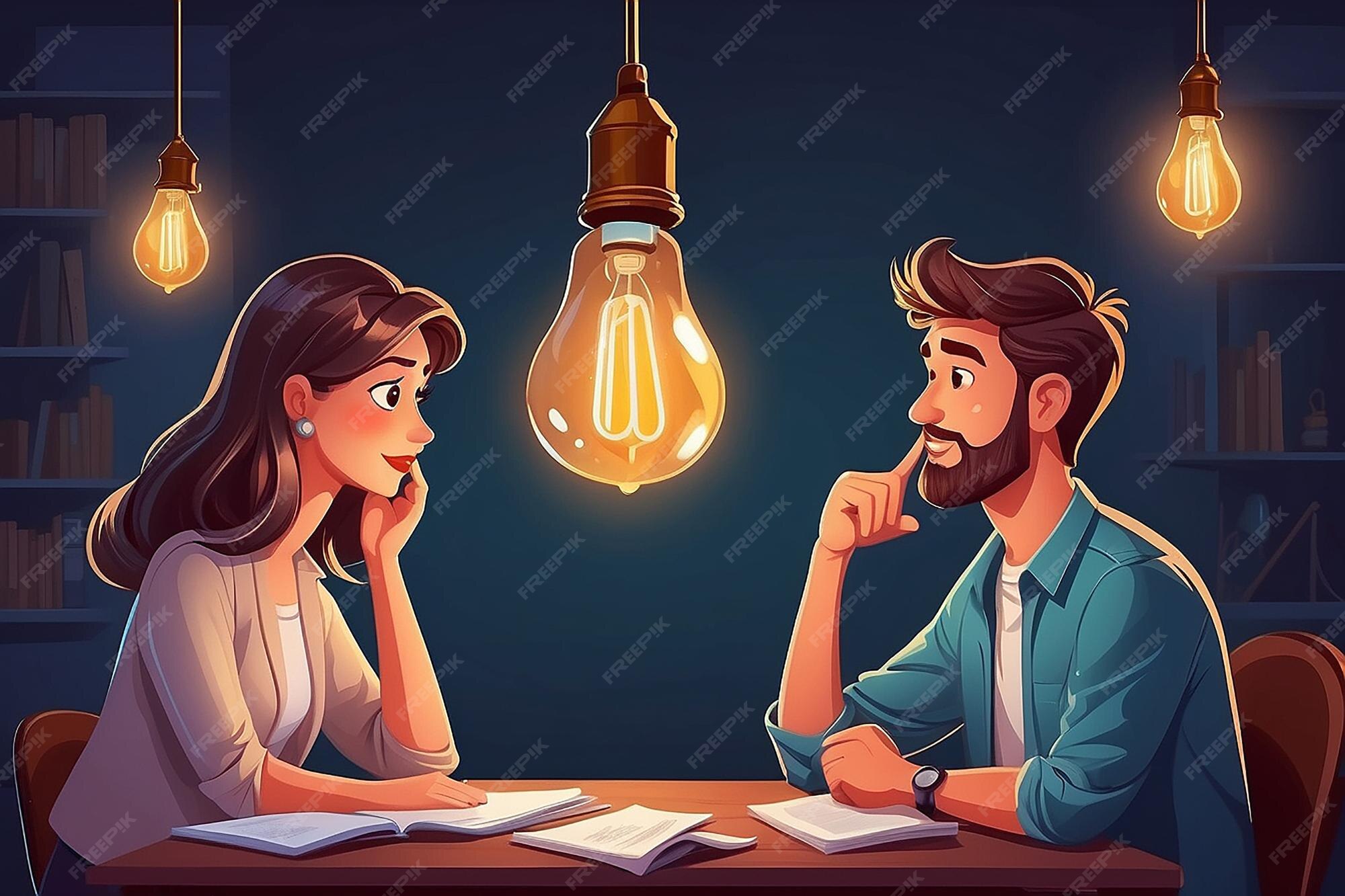 Premium Photo | Couple having idea Husband and wife have solution adult ... Premium Photo | Couple having idea Husband and wife have solution adult ...