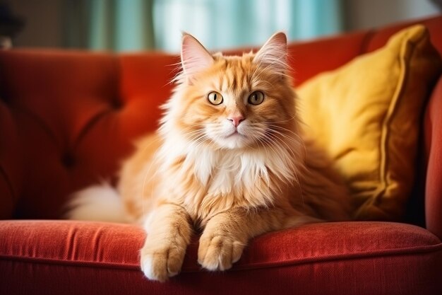 Premium AI Image | Cozy Cat Resting Ai Premium AI Image | Cozy Cat Resting Ai