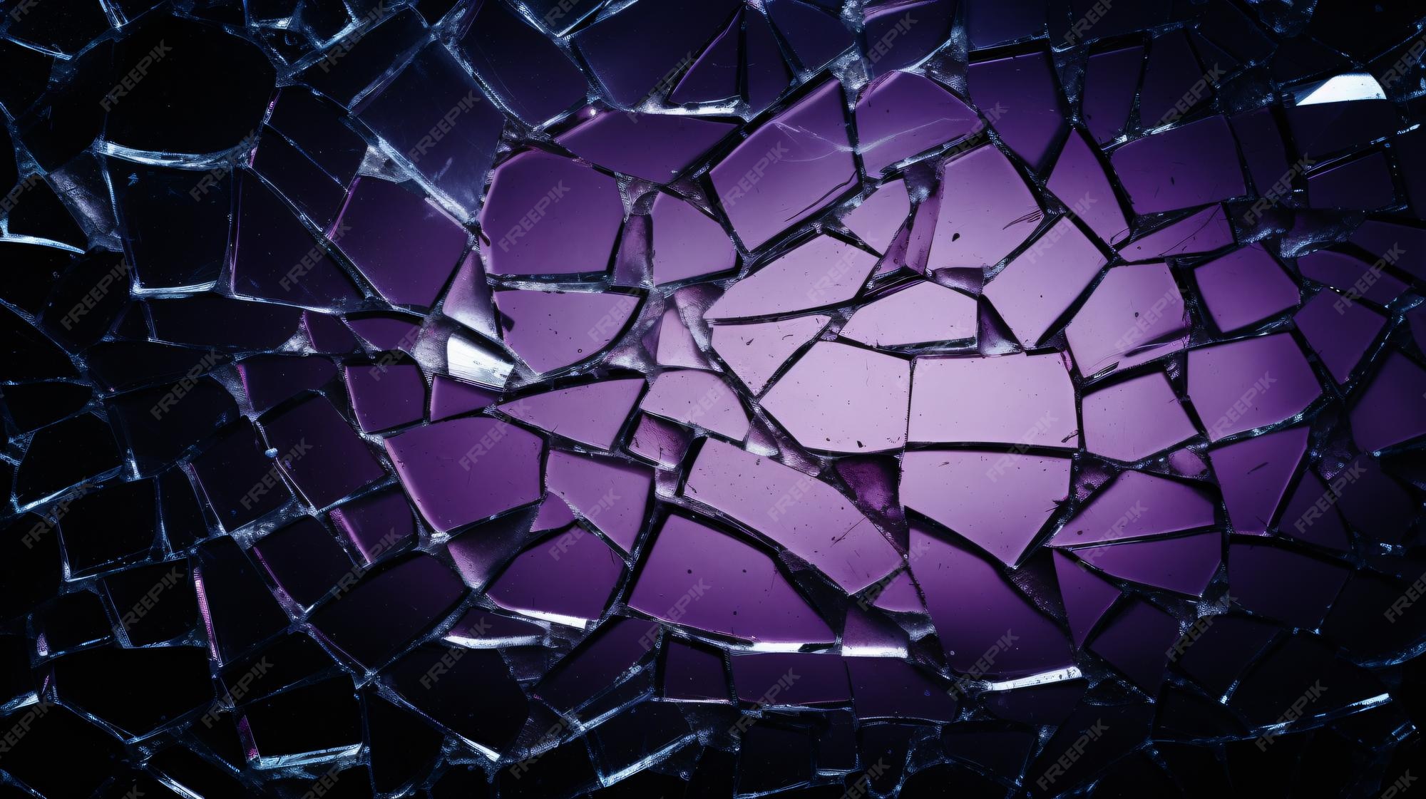 Premium Ai Image Cracked Glass Object On Black Background Smashed Glass