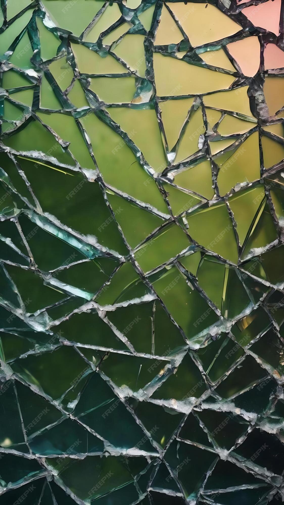 Premium Ai Image Cracked Shards Of Glass Wallpaper Background Smashed Glass Texture