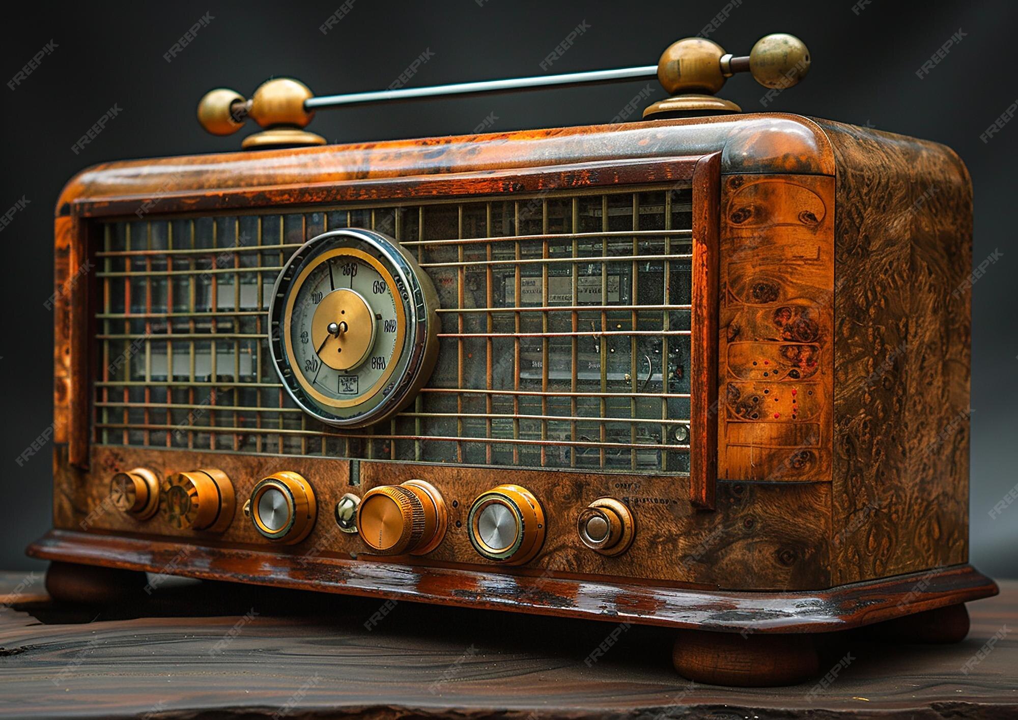 Premium Photo | Crackling Broadcasts Classic Radio Tuning Dial Premium Photo | Crackling Broadcasts Classic Radio Tuning Dial